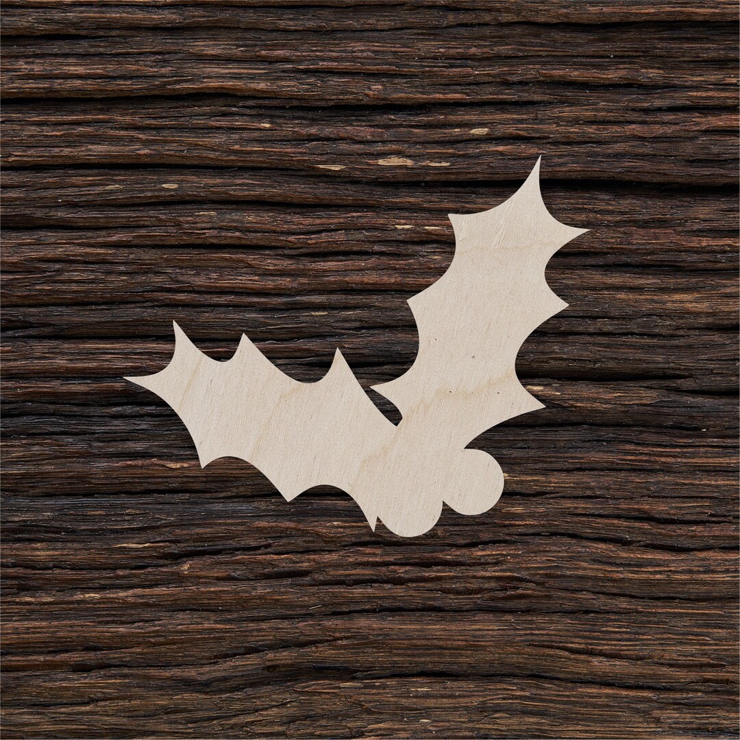 Wooden Holly Berries Shape for Crafts and Decoration - Laser Cut ...