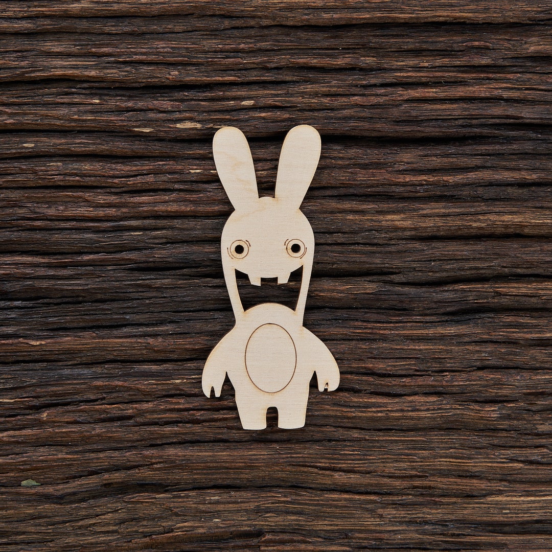 Wooden Rabbit Shape for Crafts and Decoration - Laser Cut - Rabbit ...