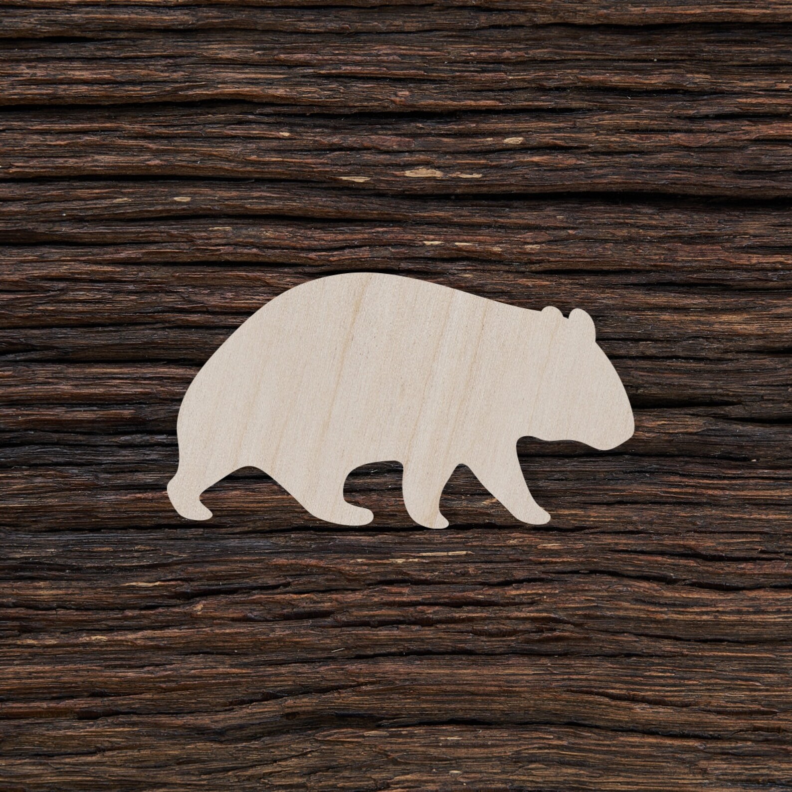Wooden Wombat for Crafts and Decorations Wombat Magnet - Etsy
