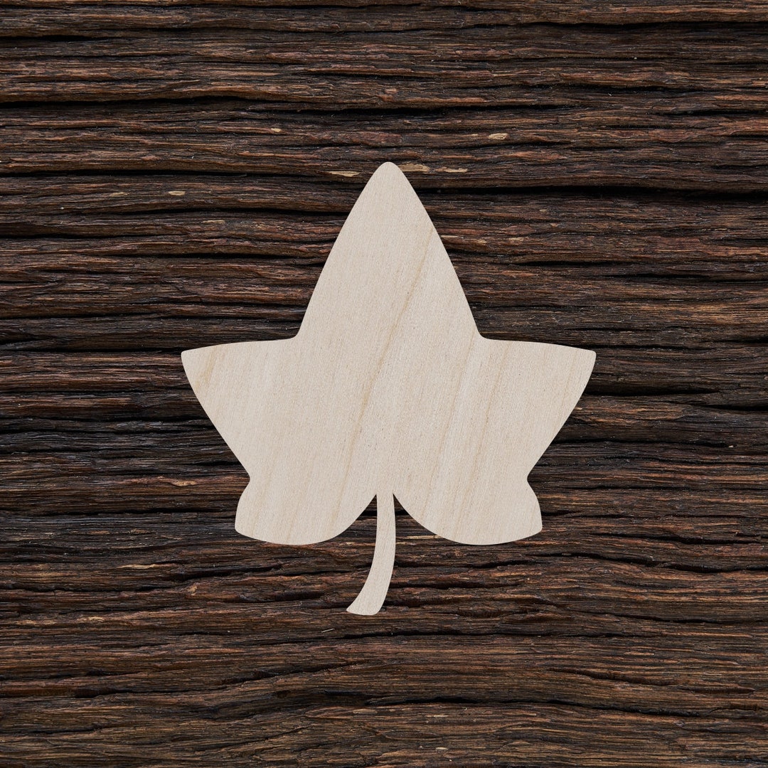 Wooden Ivy Leaf for Crafts and Decorations - Ivy Leaf Cut Out - Ivy ...