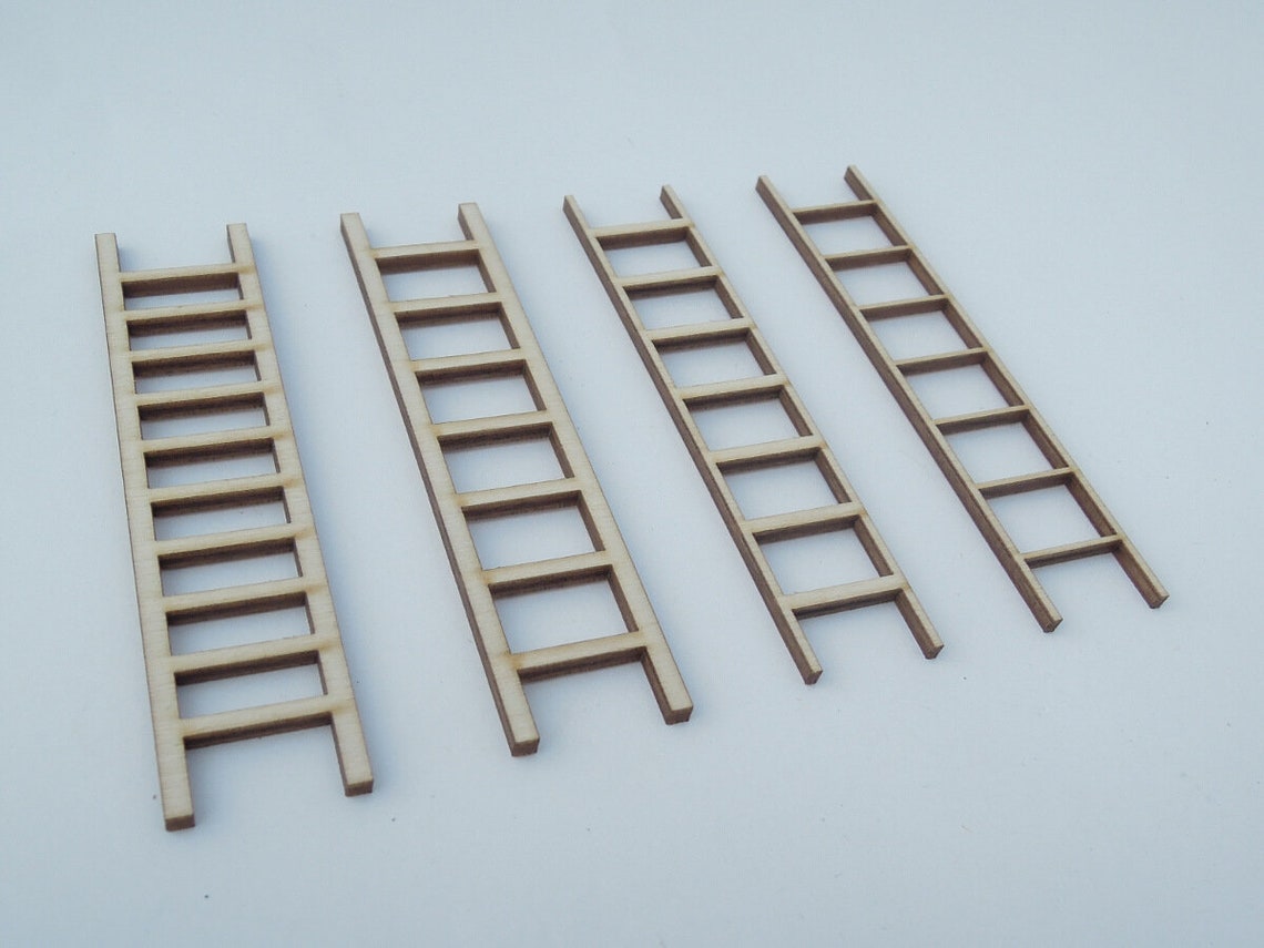 Wooden Miniatiure Ladder for Crafts and Decoration Laser Cut - Etsy Canada