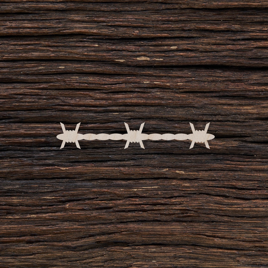 Wooden Barbed Wire for Crafts and Decorations - Barbed Wire Shape ...