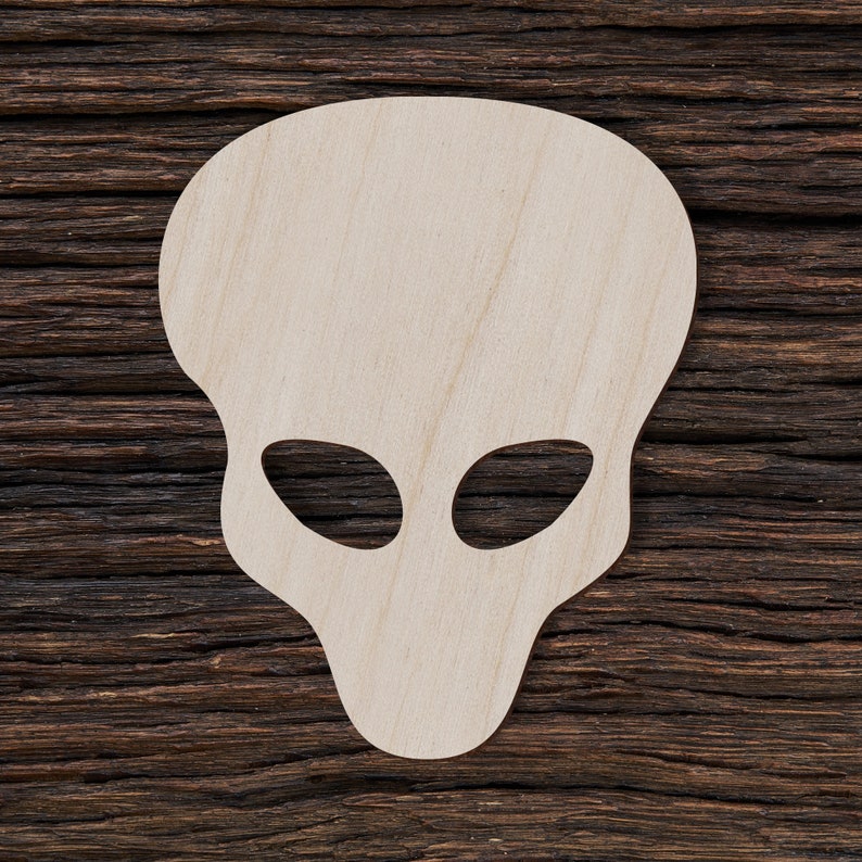 Wooden Alien Head for Crafts and Decorations Green Alien - Etsy