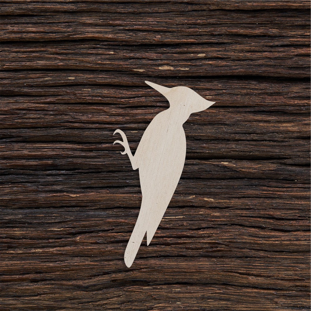 Wooden Woodpecker Shape for Crafts and Decoration - Laser Cut ...