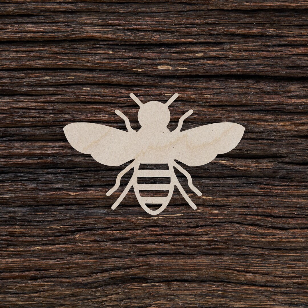Wooden Bee Shape for Crafts and Decoration - Laser Cut - Worker Bee ...