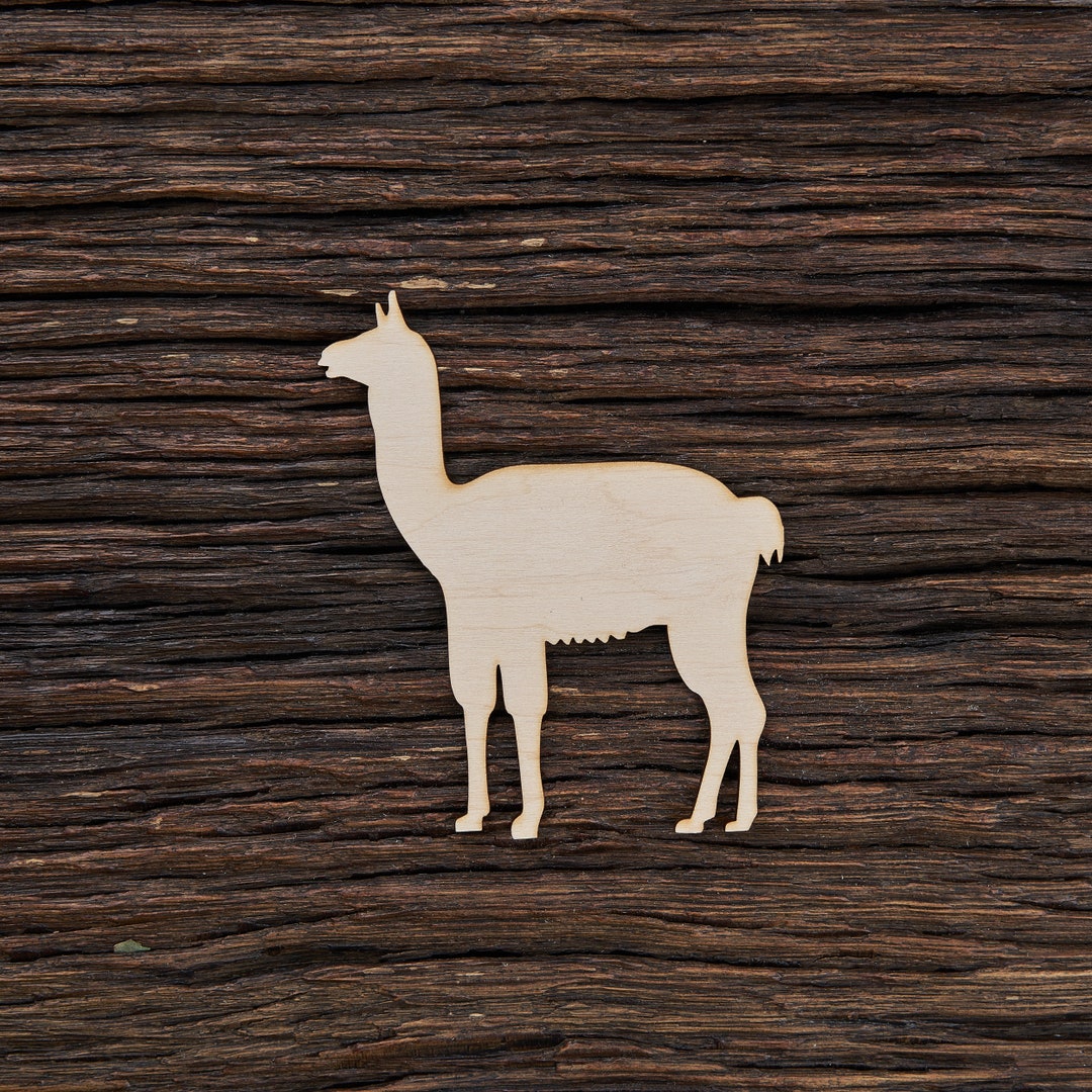 Wooden Llama Shape for Crafts and Decoration - Laser Cut - Llama Party ...