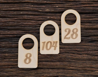 Fitting Room Numbers Tags - Etsy