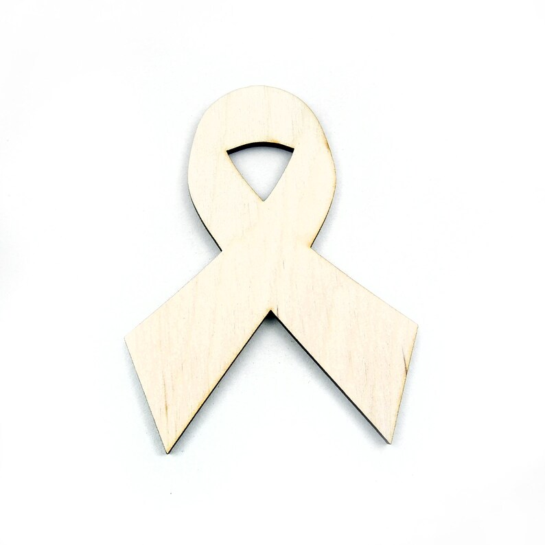 Wooden Awareness Ribbon Shape for Crafts and Decoration - Laser Cut ...
