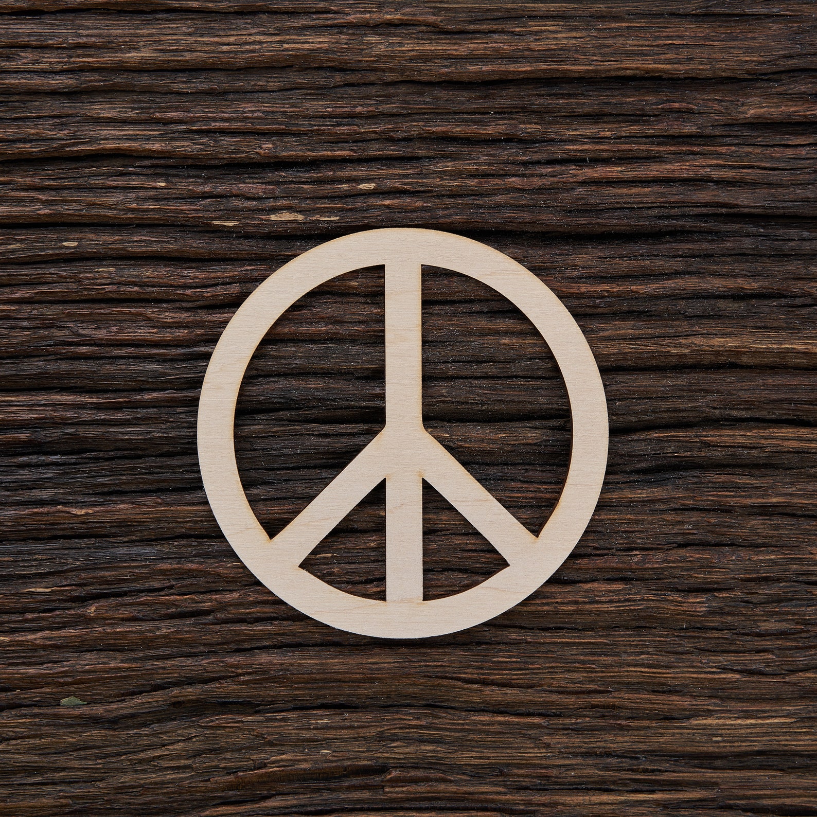Wooden Peace Sign Shape for Crafts and Decoration Laser Cut | Etsy