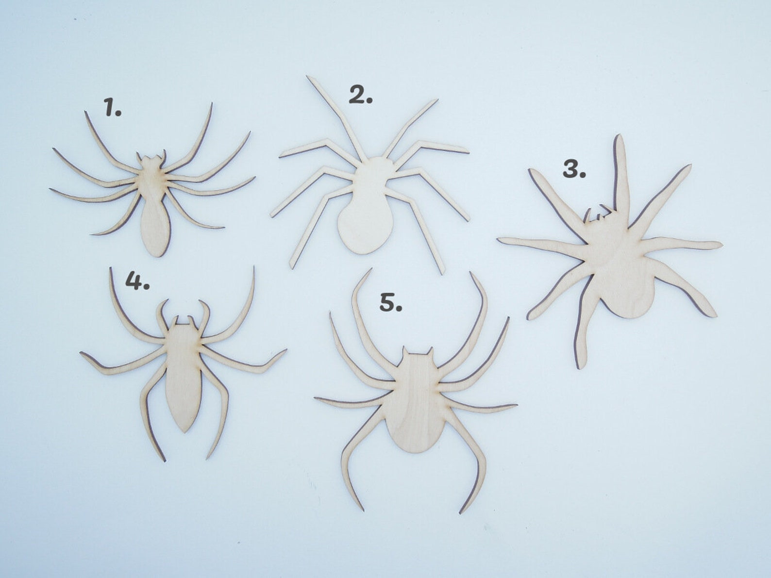 Wooden Spider for Crafts and Decoration Laser Cut Spider - Etsy