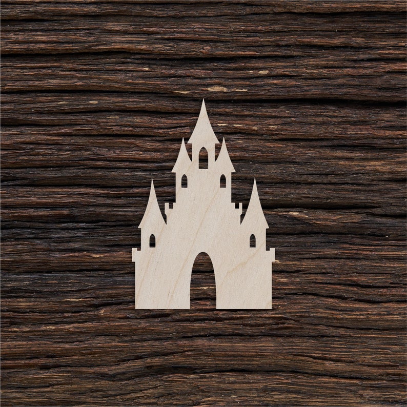 Wooden Castle Shape for Crafts and Decoration Laser Cut - Etsy