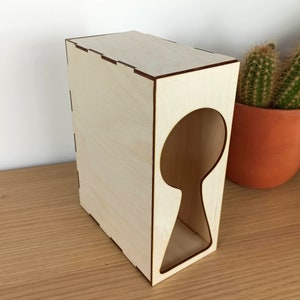 Wooden Keyhole Book Nook With Secret Drawer for Light Shape for Crafts ...