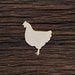 Wooden Chicken Hen Shape for Crafts Decoration Laser Cut Miniature Hen ...