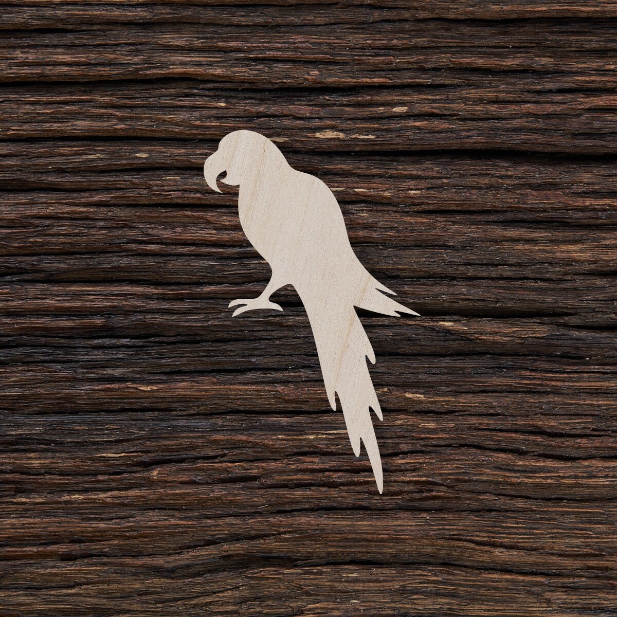 Wooden Parrot for Crafts and Decorations - Parrot Pendant - Parrot ...
