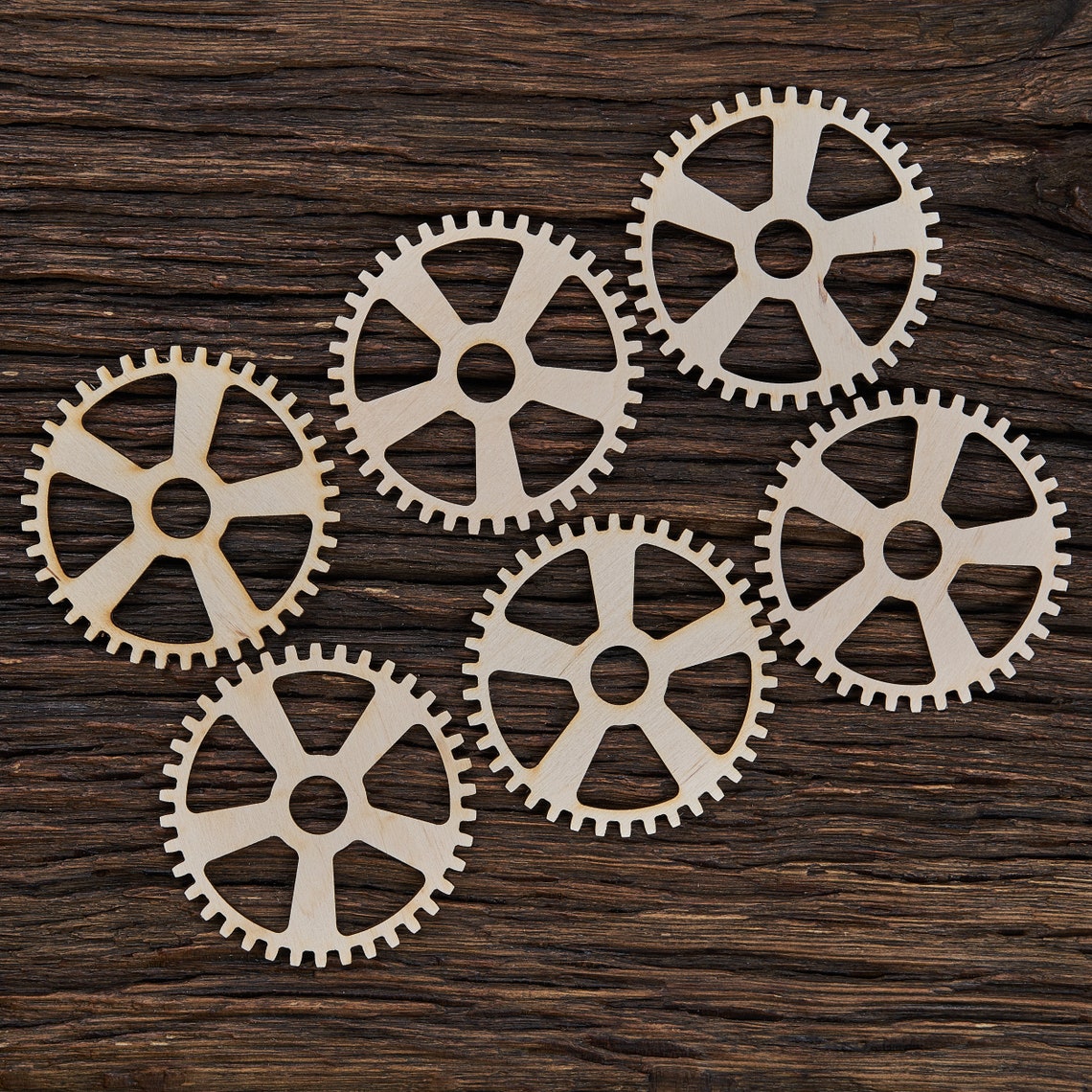 Wooden Steampunk Gears for Crafts Laser Cut Steampunk - Etsy