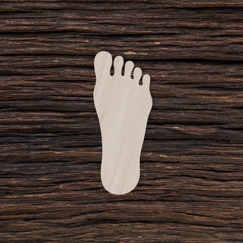 Wooden Foot for Crafts and Decorations Foot Shape Foot - Etsy
