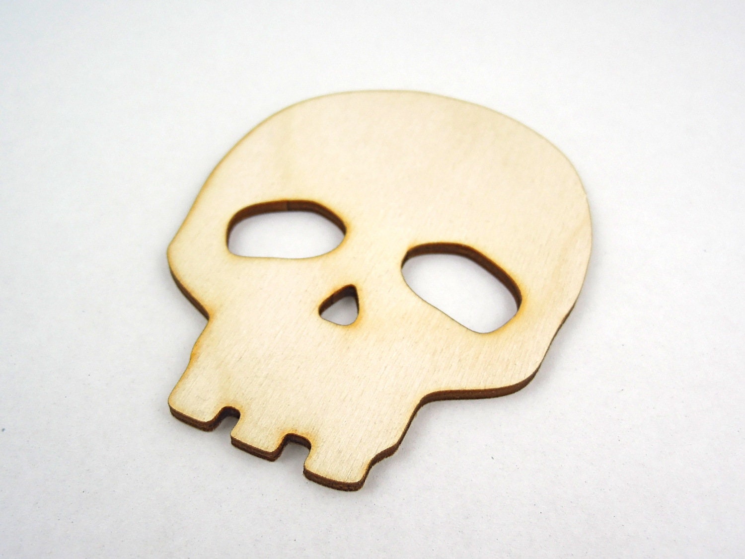 Wooden Skull Shape for Crafts and Decoration Laser Cut | Etsy