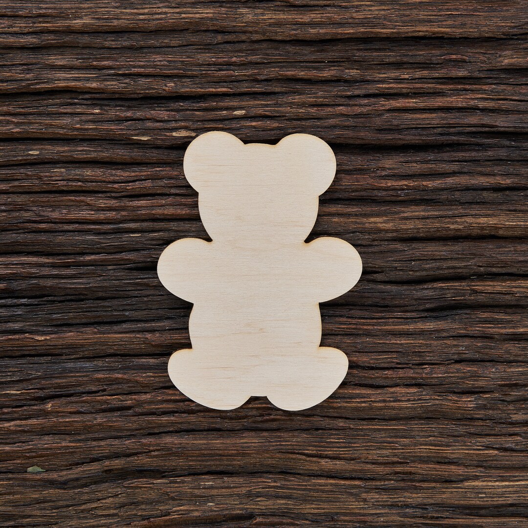 Wooden Teddy Bear Shape for Crafts and Decoration - Laser Cut ...