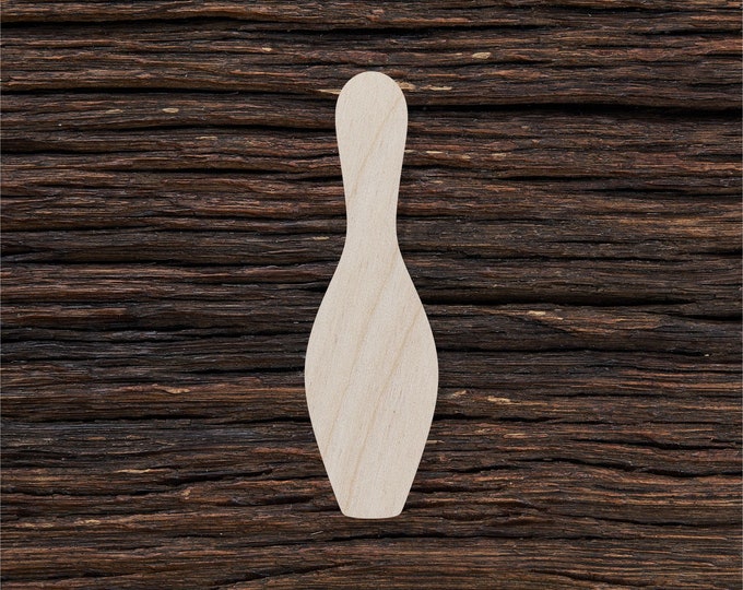 Wooden Bowling Pin, Laser Cut Wood, Craft Supplies, A162 - Etsy