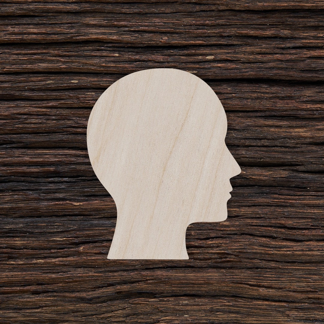 Wooden Human Head for Crafts and Decorations - Human Head Magnet ...