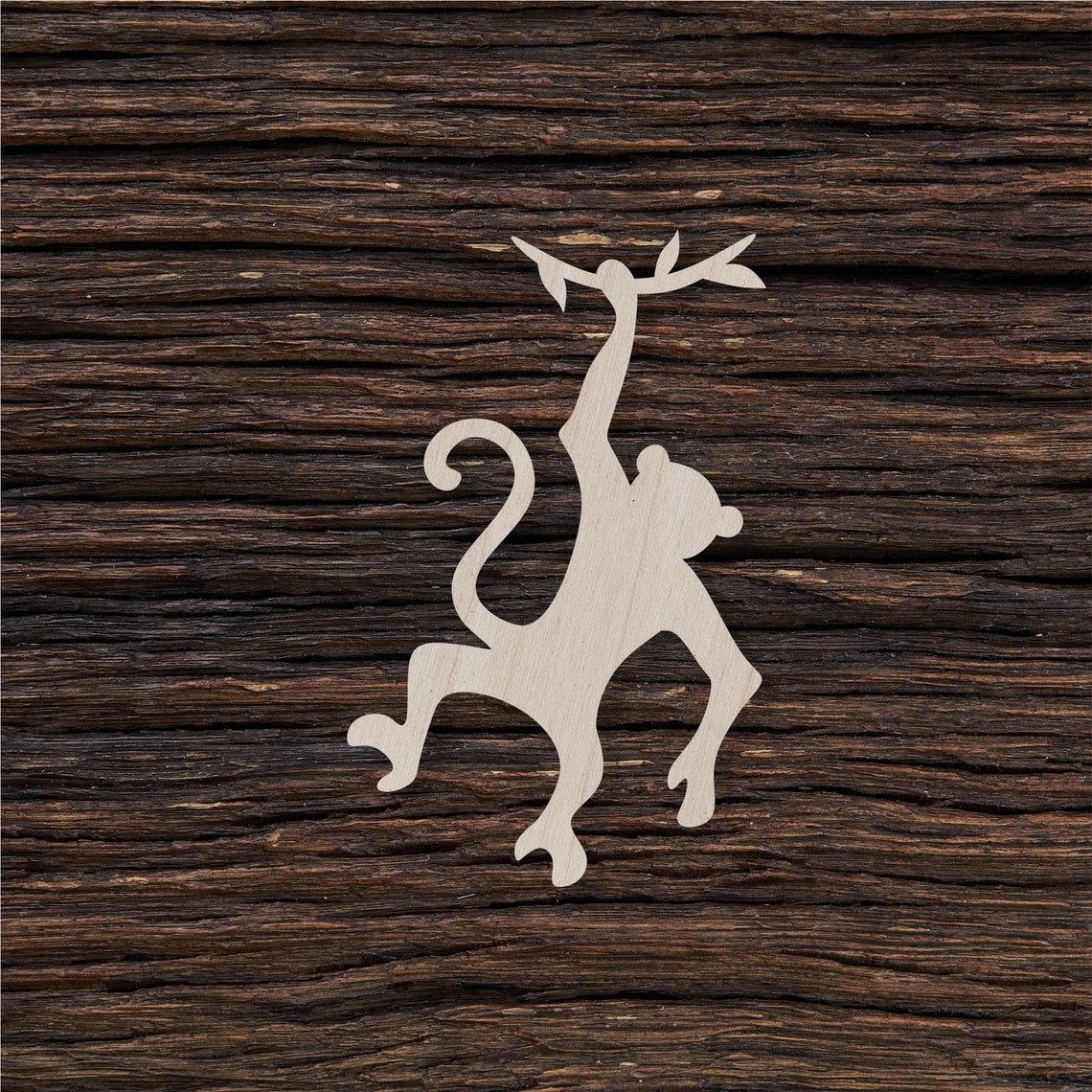 Wooden Monkey for Crafts and Decorations Hanging Monkey - Etsy