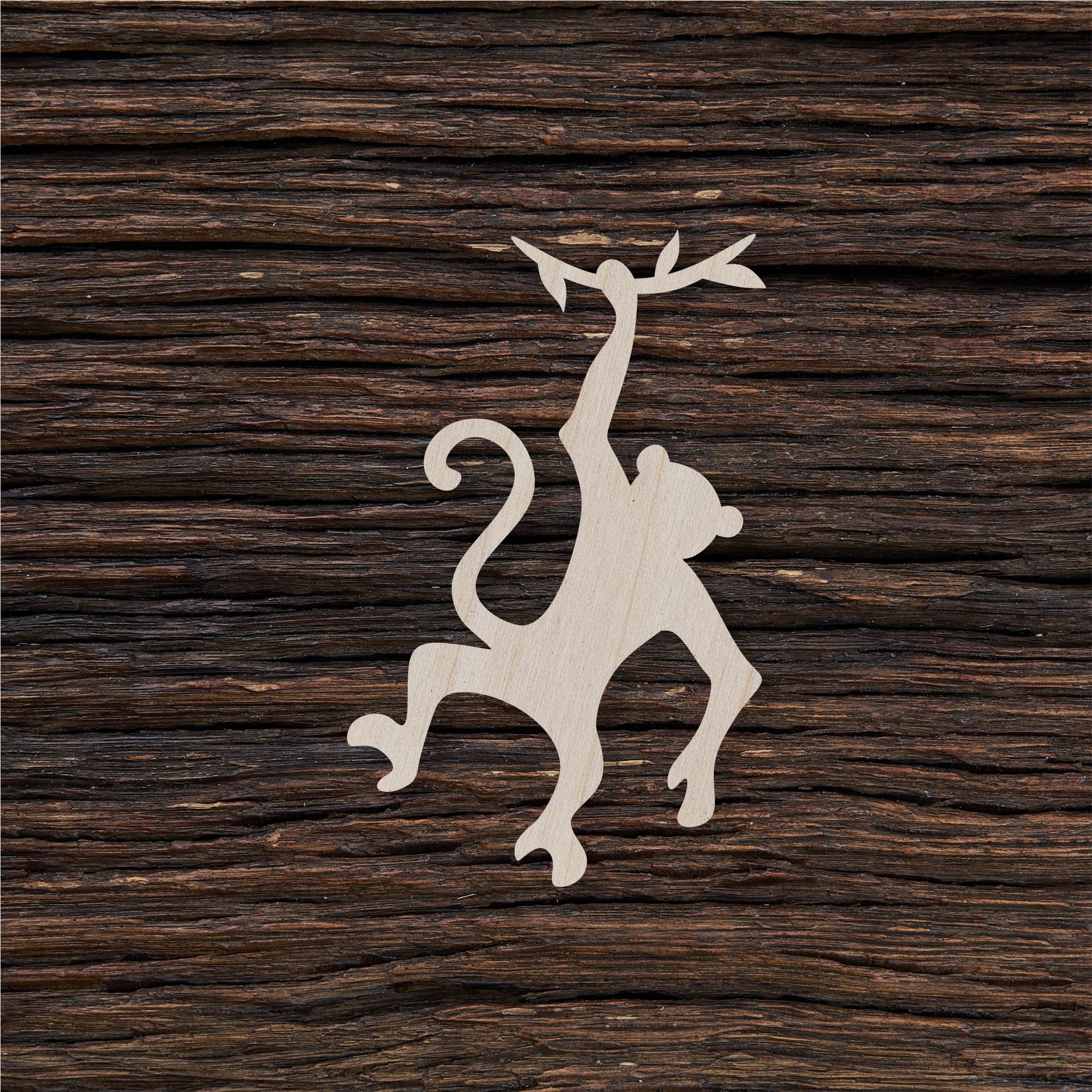 Wooden Monkey for Crafts and Decorations Hanging Monkey | Etsy