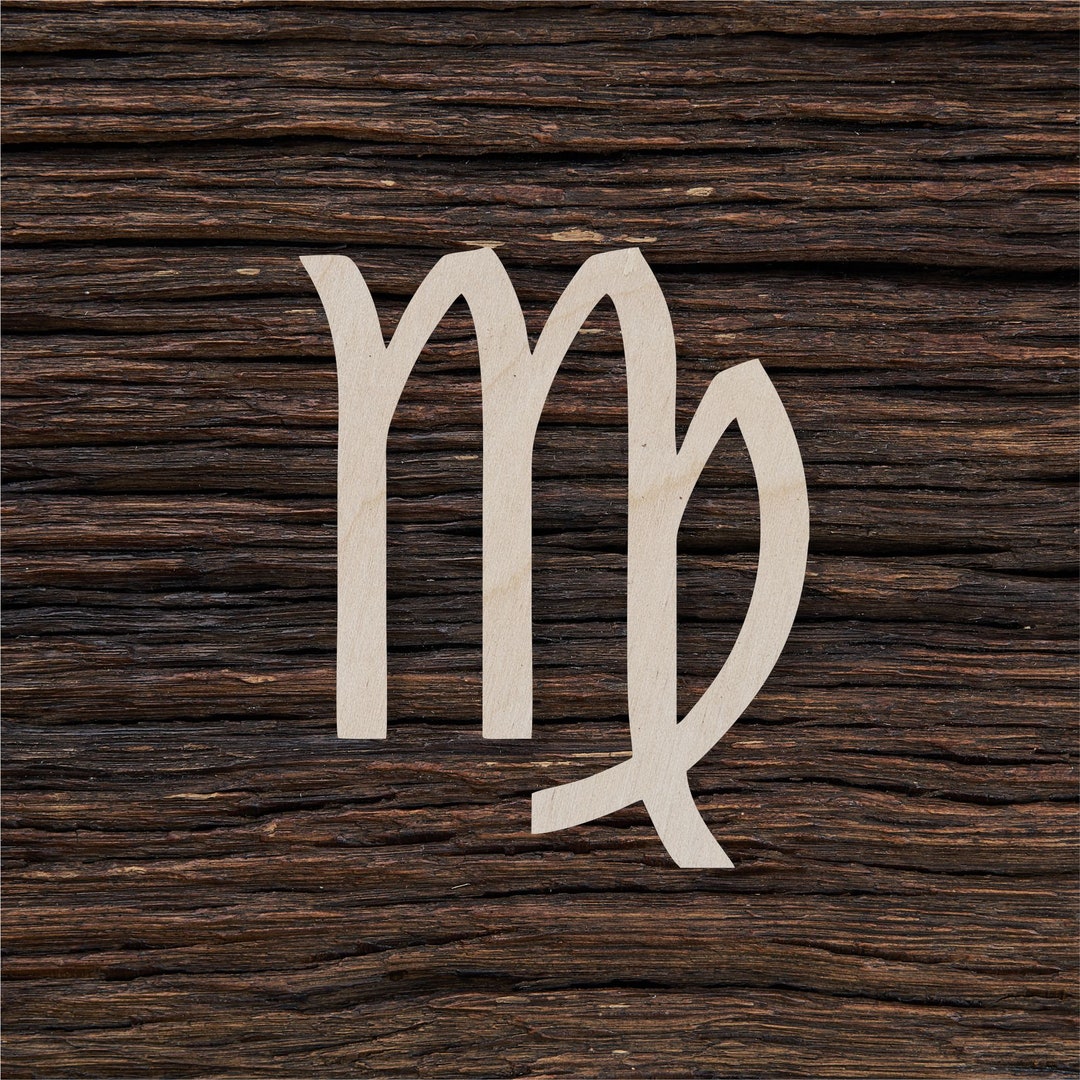 Wooden Virgo Sign Shape for Crafts and Decoration - Laser Cut - Zodiac ...