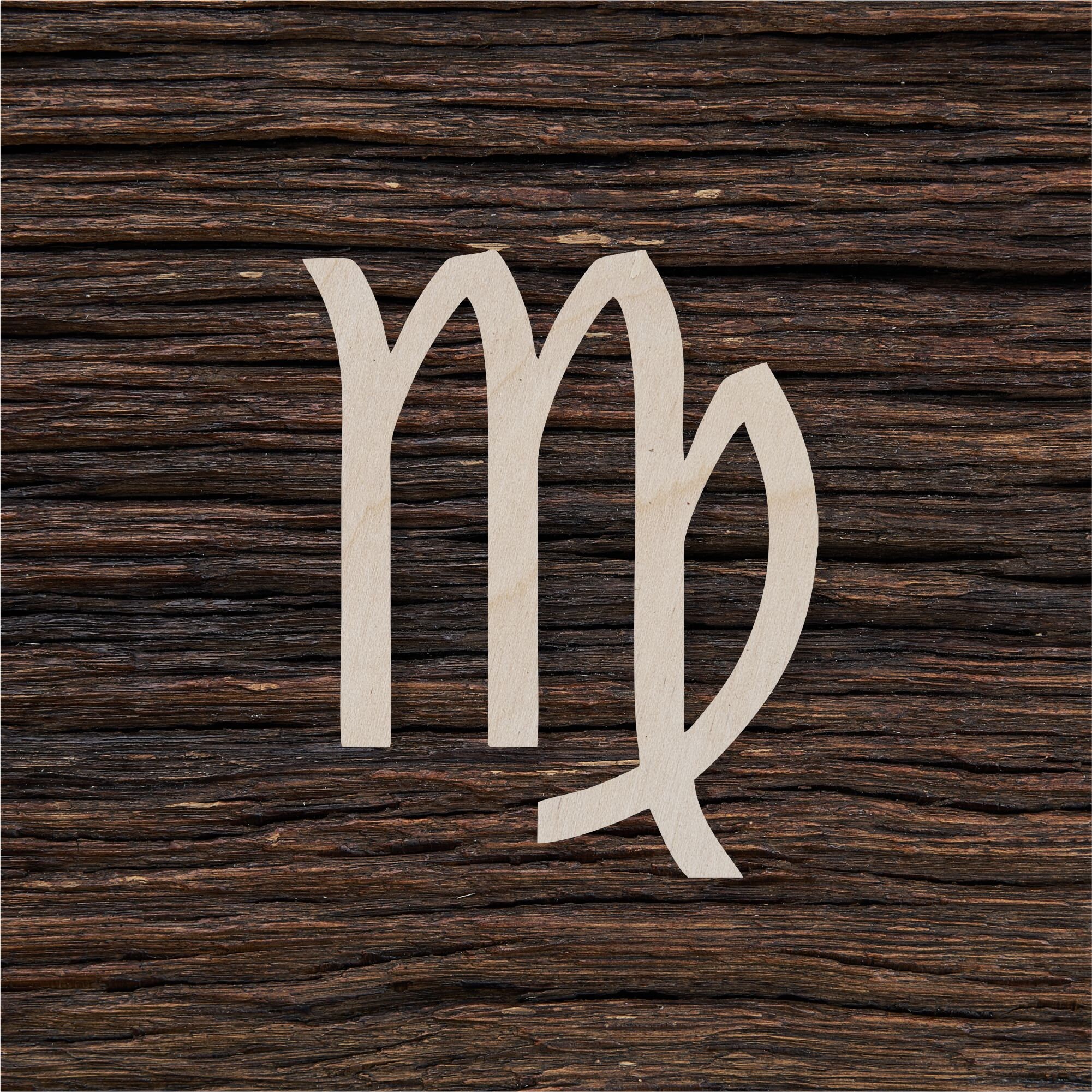 Wooden Virgo Sign Shape for Crafts and Decoration Laser Cut | Etsy