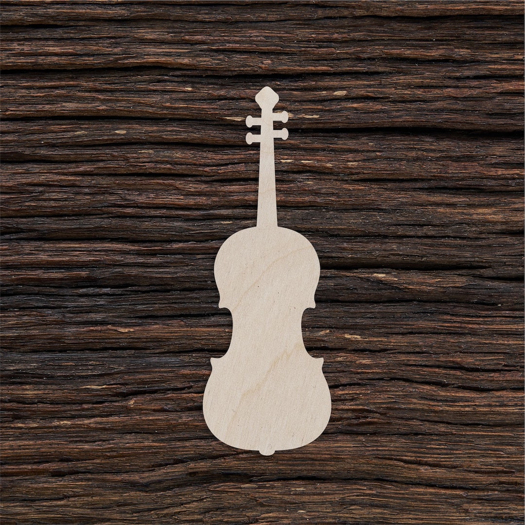 Wooden Cello Shape for Crafts and Decoration - Laser Cut - Cello Charms ...