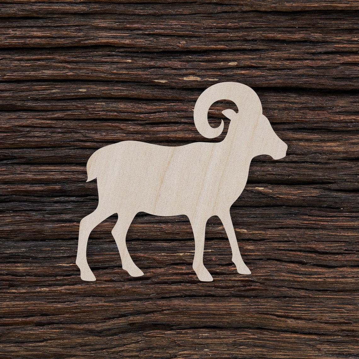 Wooden Ram for Crafts and Decorations Ram Magnet Ram Cut | Etsy