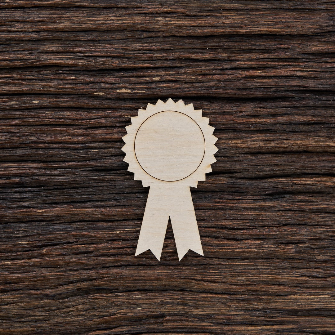 Wooden Award Ribbon Shape for Crafts and Decoration - Laser Cut - Award ...