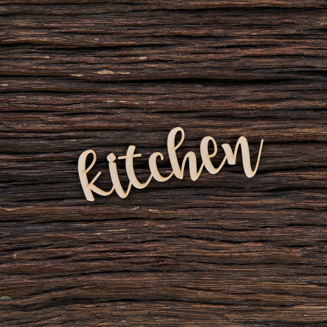 Wooden Kitchen Sign Shape for Crafts and Decoration - Laser Cut ...