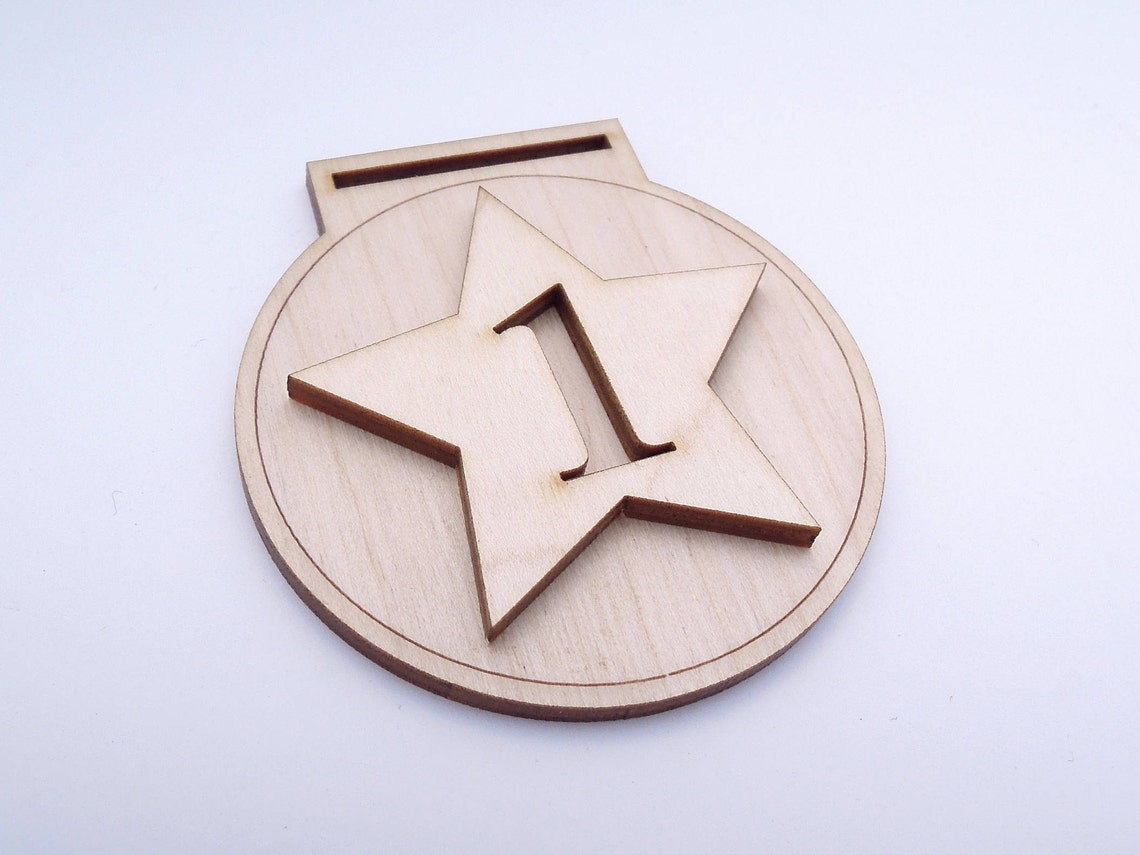 Wooden Medal Shape for Crafts Laser Cut Wooden Medal - Etsy
