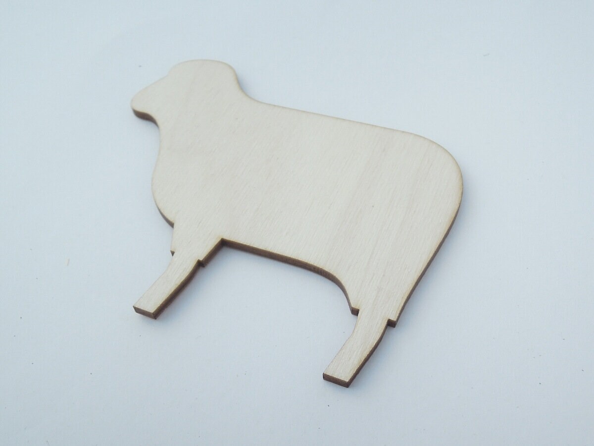 Wooden Sheep Shape for Crafts and Decoration Laser Cut - Etsy