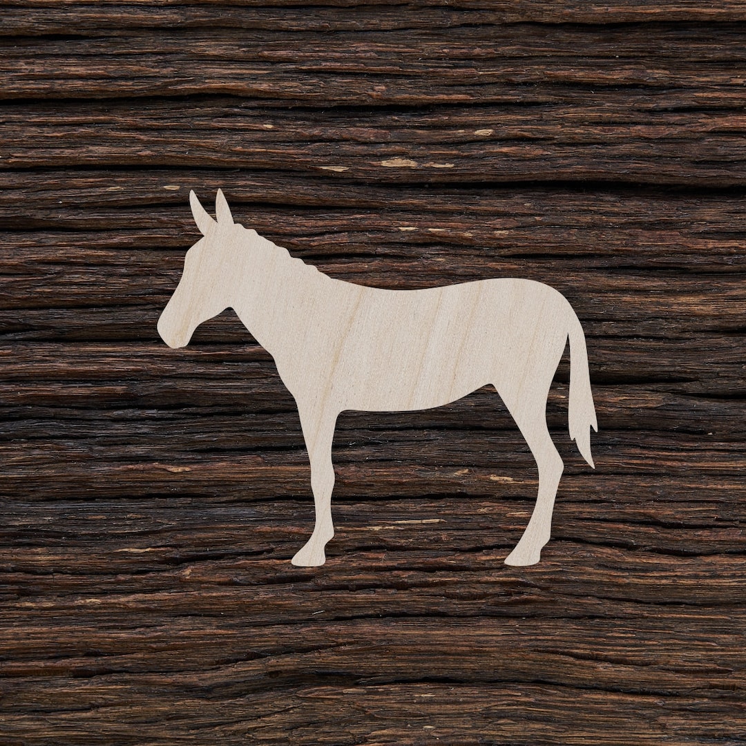 Wooden Mule for Crafts and Decorations - Mule Cut Out - Mule Pendant ...