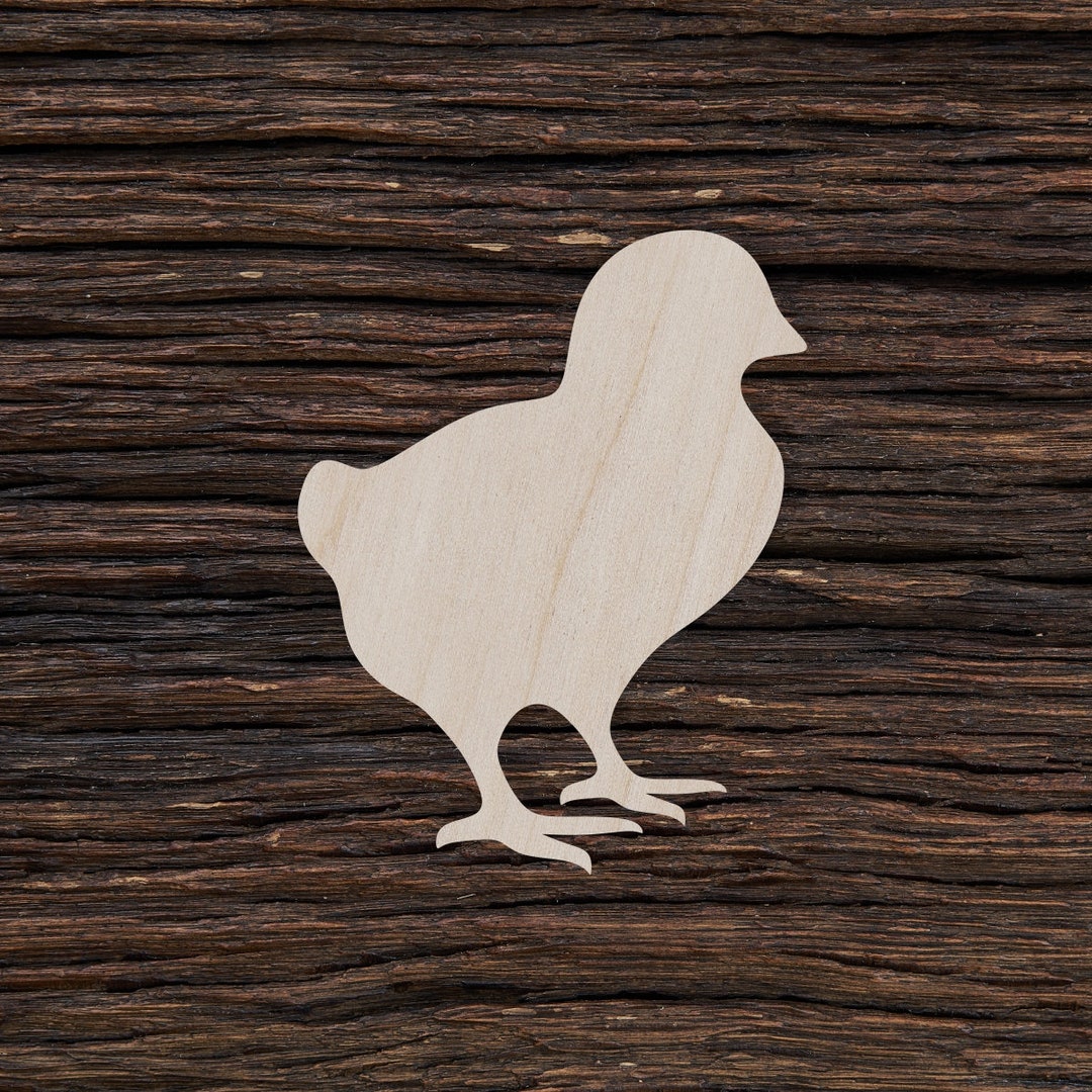 Wooden Baby Chick for Crafts and Decorations - Baby Chick Shape - Baby ...