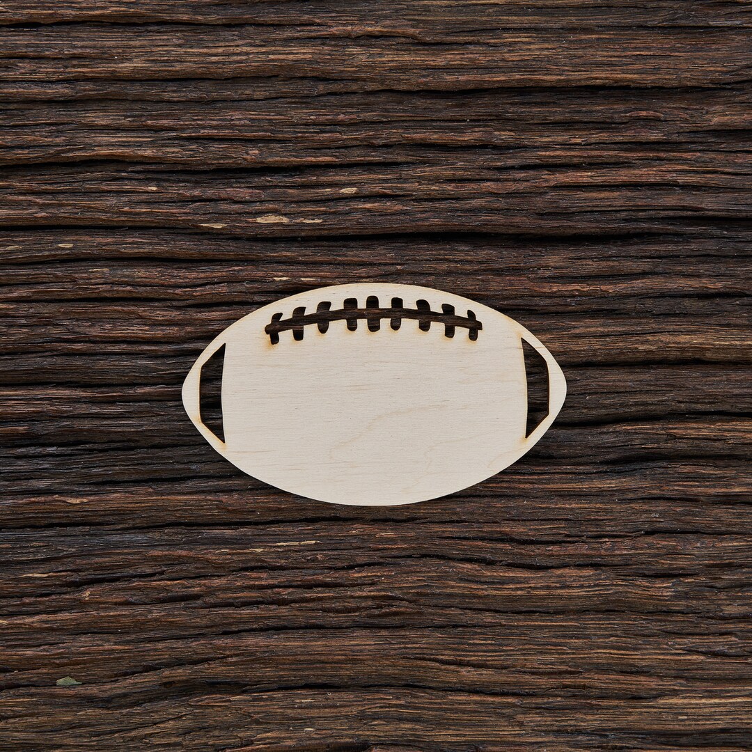 Wooden American Football Ball Shape for Crafts and Decoration - Laser ...