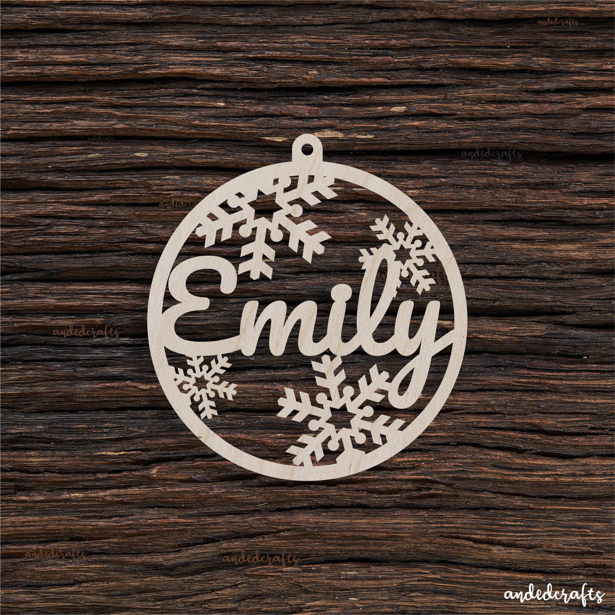 Wooden Custom Personalized Christmas Bauble Shape for Crafts and ...
