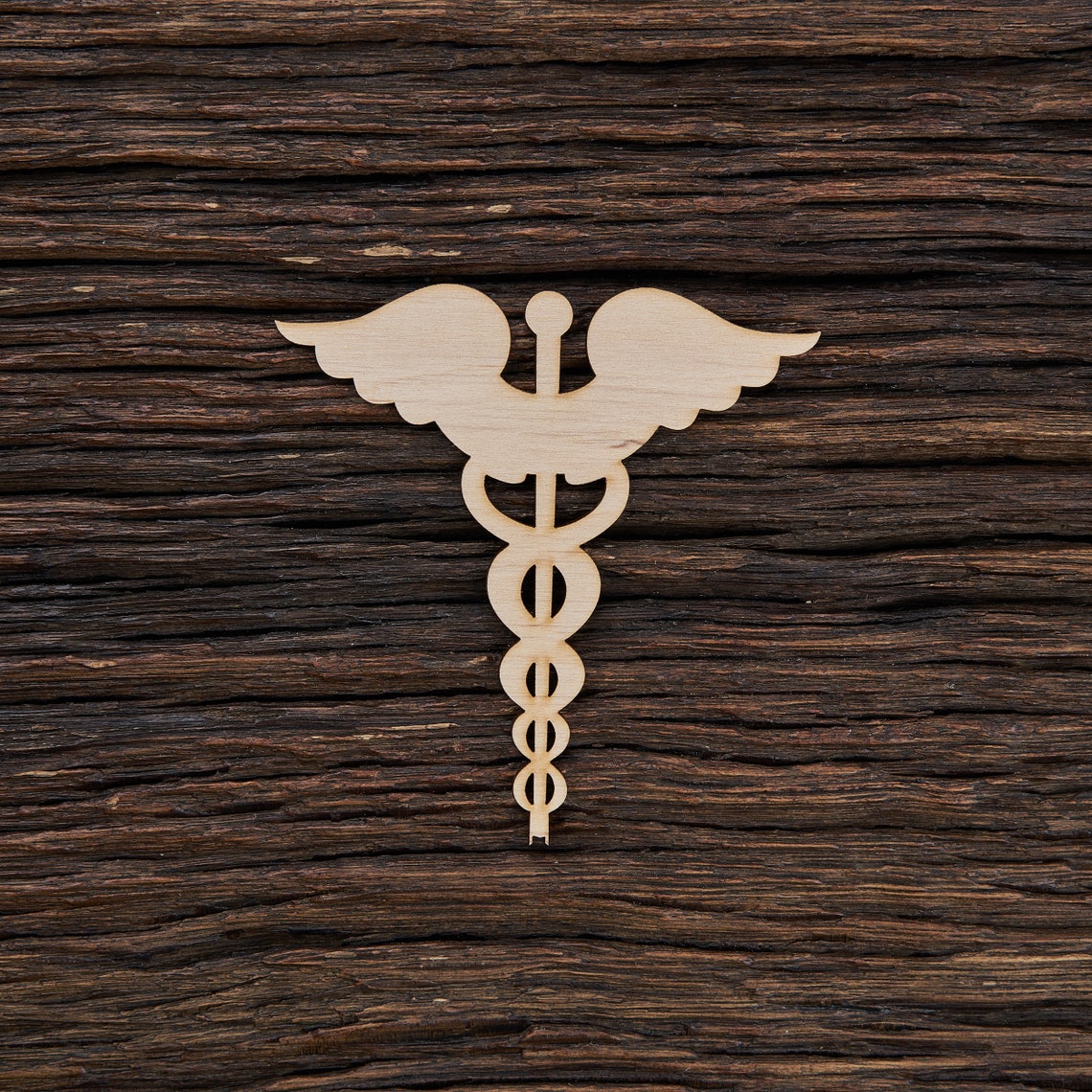 Wooden Caduceus Medical Shape for Crafts and Decoration - Laser Cut ...