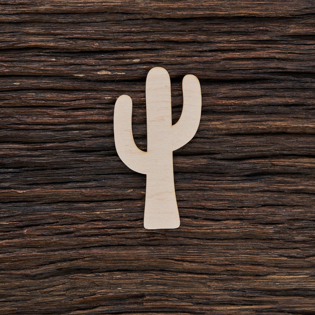 Wooden Large Cactus Shape for Crafts and Decoration - Laser Cut ...