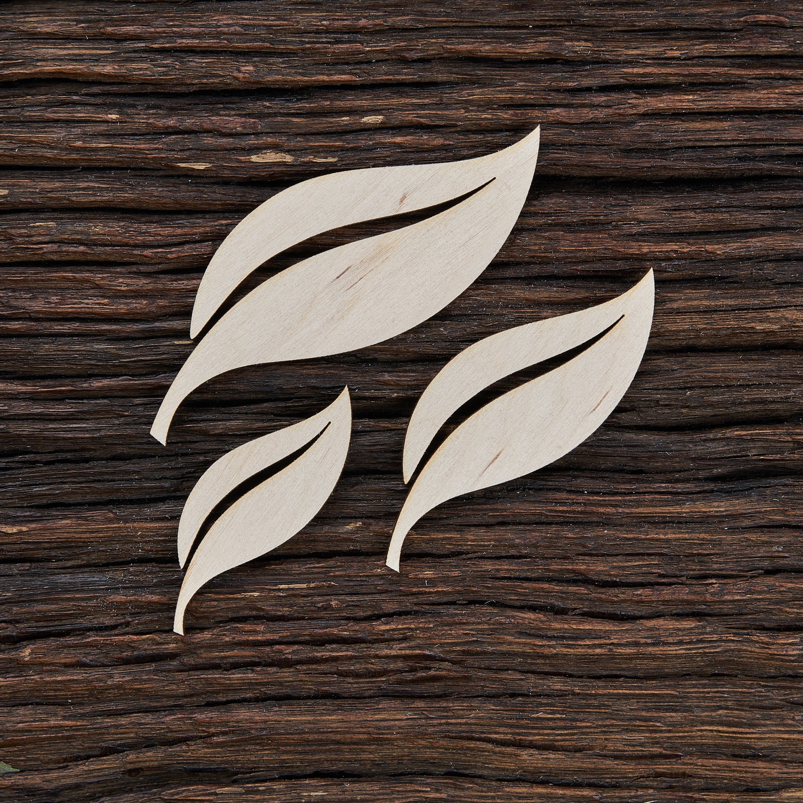 Wooden Leaf Shape for Crafts Laser Cut Leaf Decor Wooden | Etsy