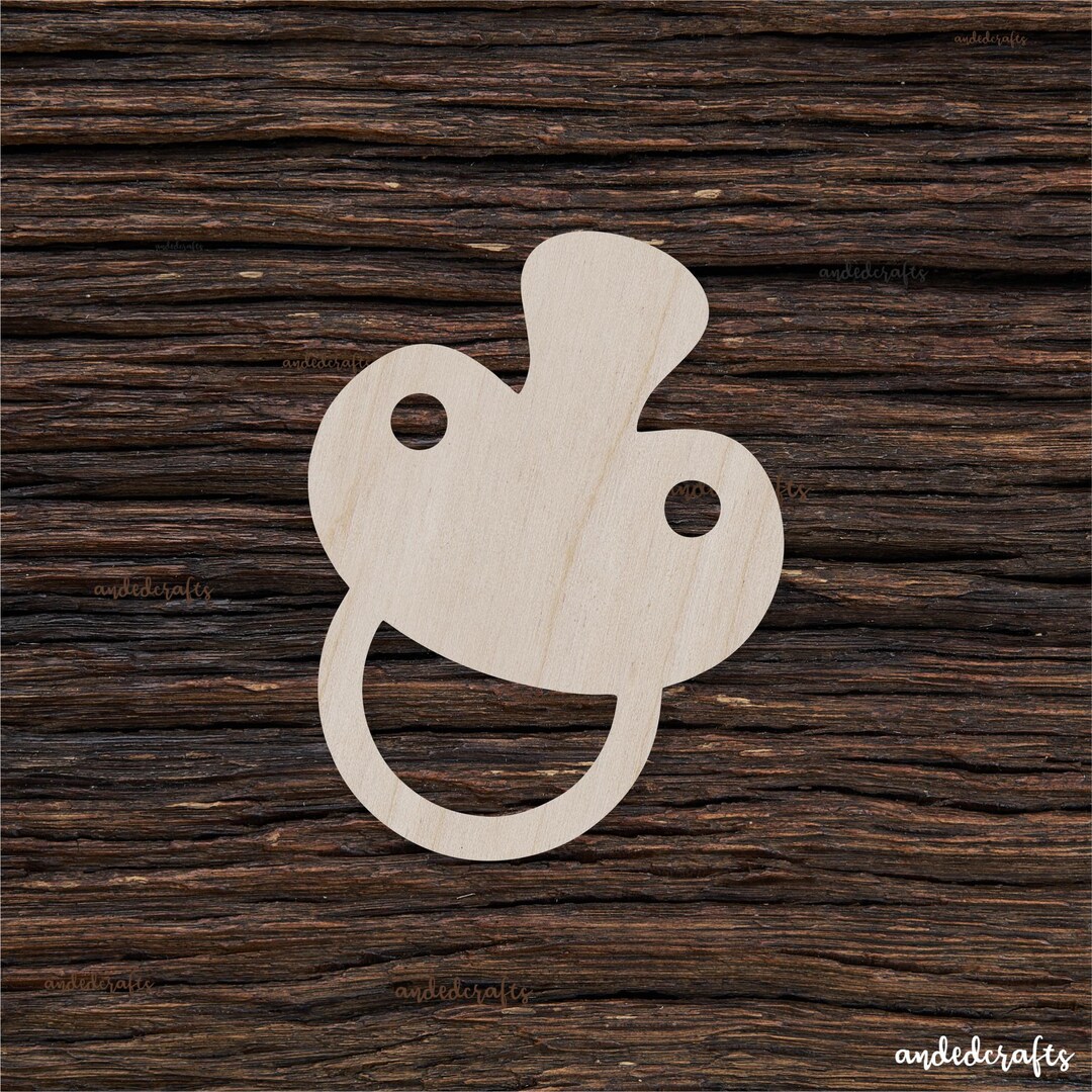 Wooden Pacifier for Crafts and Decorations - Wooden Blanks - Craft ...