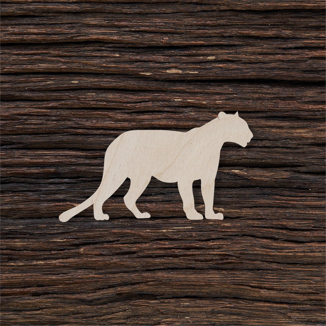 Wooden Panther Shape for Crafts and Decoration - Laser Cut - Panthers ...