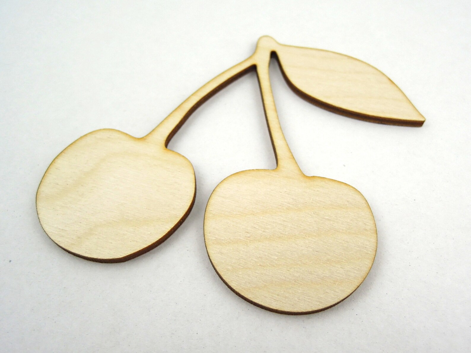 Wooden Cherry Shape for Crafts and Decoration Laser Cut - Etsy