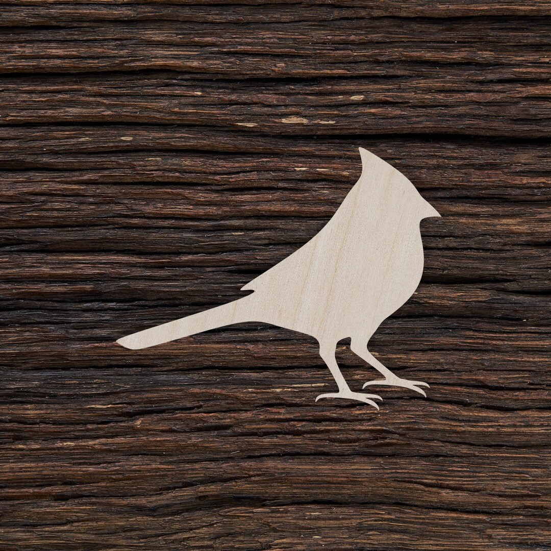 Wooden Cardinal for Crafts and Decorations - Cardinal Magnet - Cardinal ...