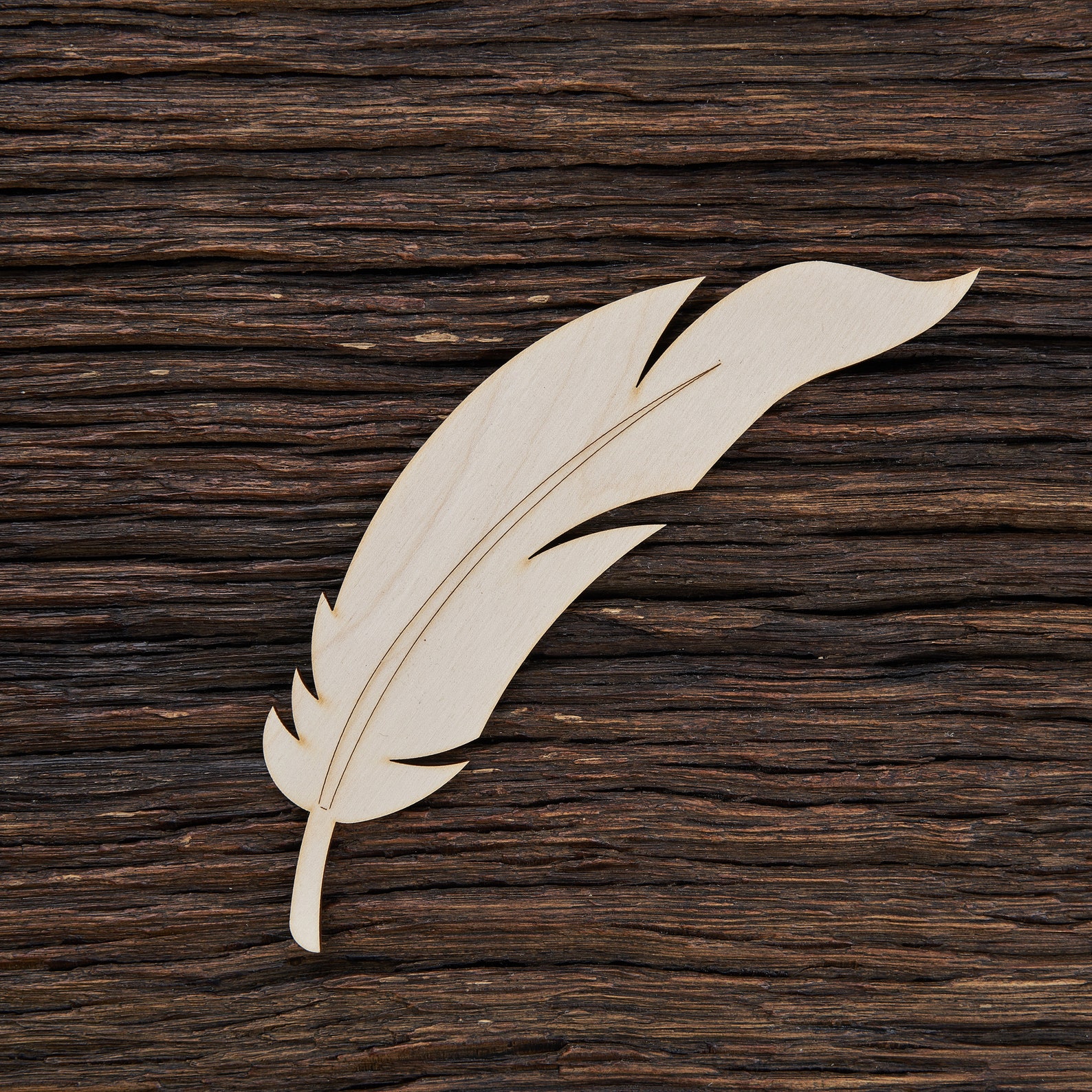 Wooden Feather Shape for Crafts Laser Cut Feather Shape - Etsy