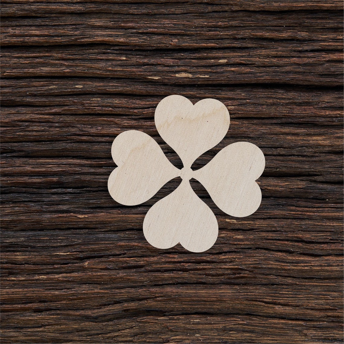 Wooden Four Leaf Clover for Crafts Laser Cut Blank Shape - Etsy