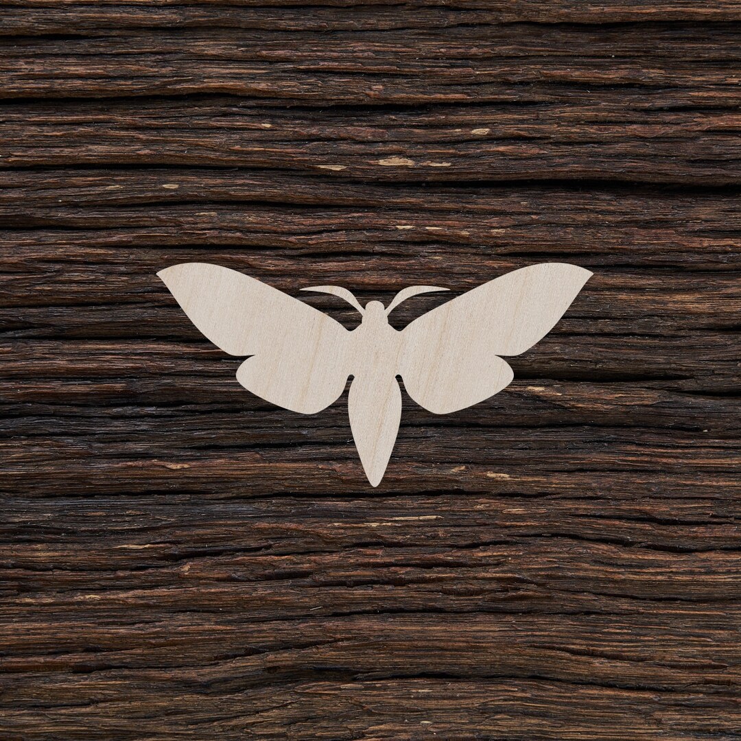 Wooden Moth for Crafts and Decorations - Moth Shape - Moth Earrings ...