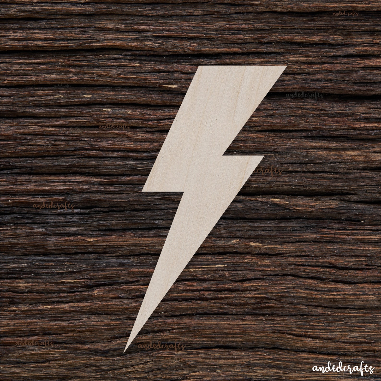 Wooden Lightning Bolt Shape for Crafts and Decoration Laser - Etsy