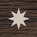 Wooden Eight Point Star for Crafts and Decorations - Eight Point Star ...